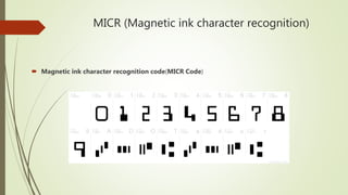 MICR magnetic ink character reader | PPTX