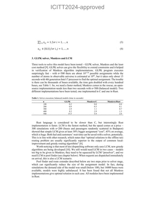 Dispatching taxi cabs with ridesharing – an efficient implementation of popular techniques | PDF