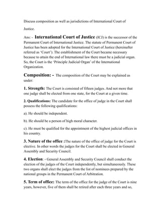 INTERNATIONAL COURT OF JUSTICE | RTF