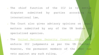 International Court of Justice | PPTX | Legal Services Industry ...