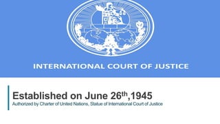 Icj and decision making in Icj | PPT