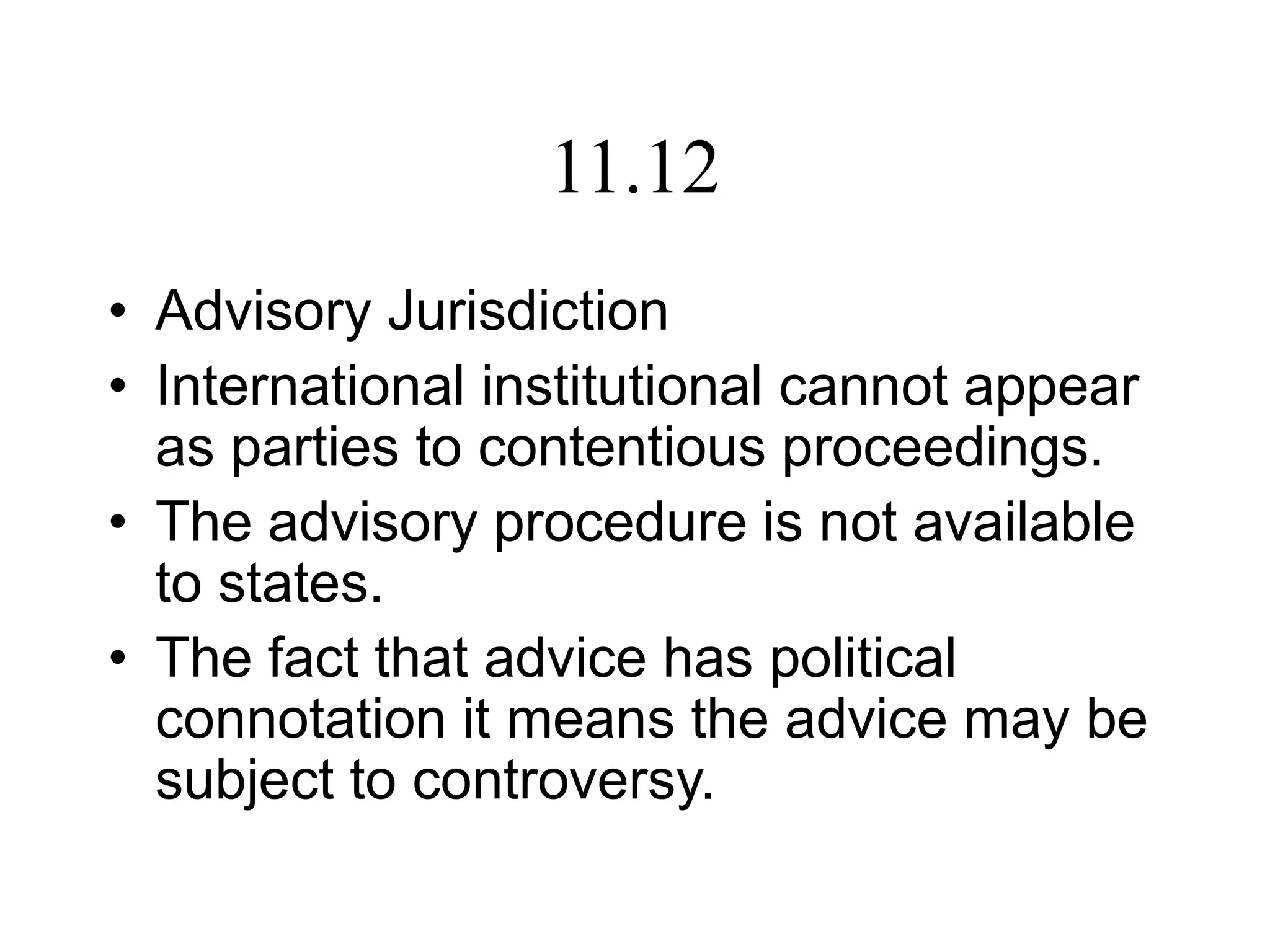 ICJ Lecture 11.ppt | Law