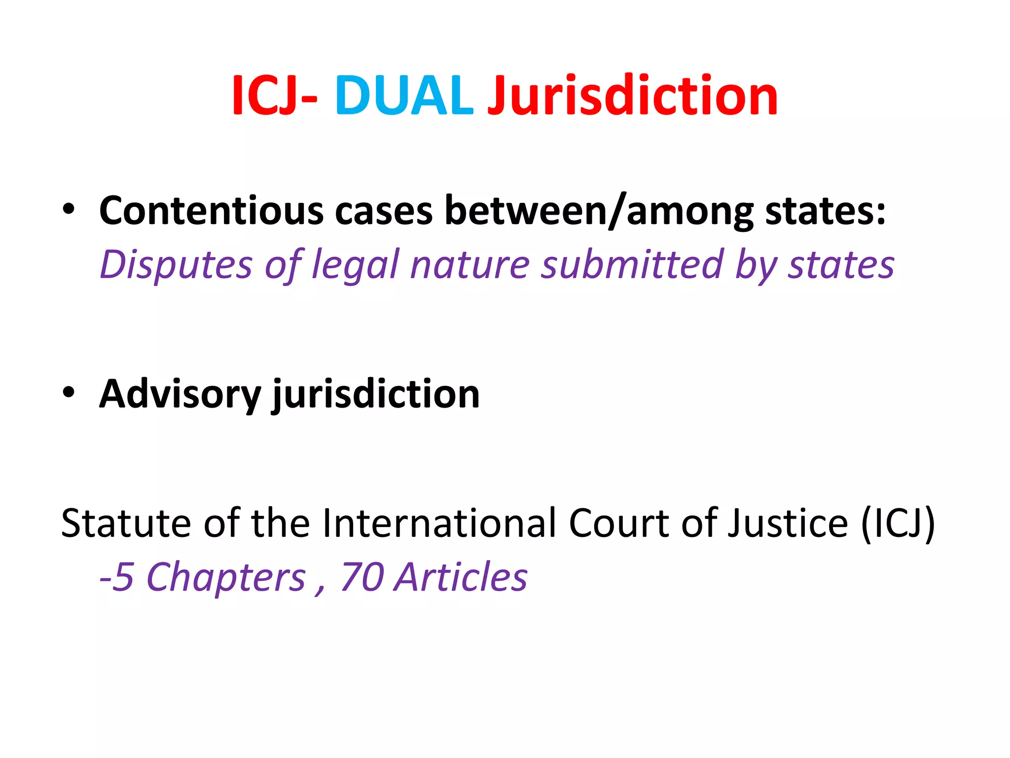 international court of jurisdiction | PPTX
