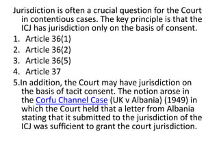 international court of jurisdiction | PPTX