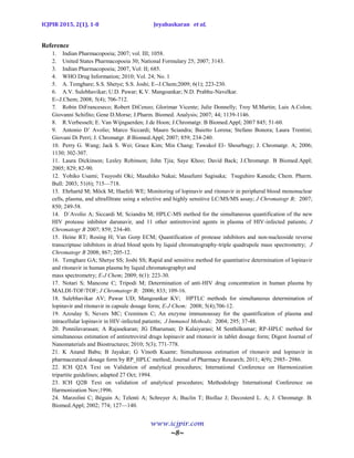 A newly validated HPLC method development for simultaneous estimation of ritonavir and lopinavir ...