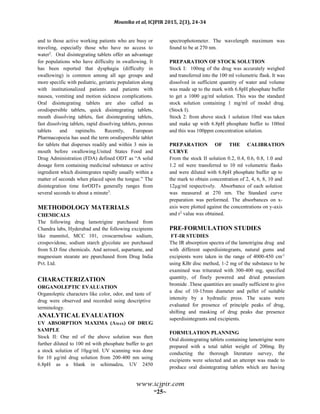 Formulation development and invitro evaluation of lamotrigine fast ...