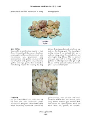 AN OVERVIEW ON NATURAL POLYMERS AS PHARMACEUTICAL EXCIPIENT | PDF