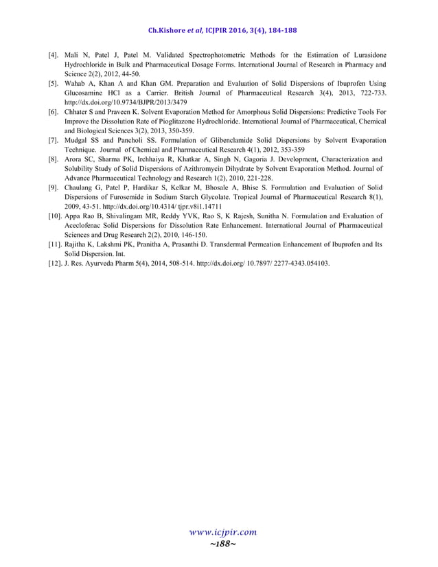 Effect of hydrophilic polymers on solubility of some antihypertentives drugs by enhancement of ...