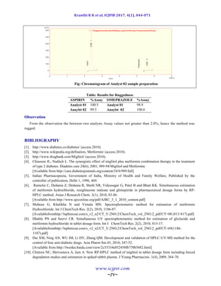 Analytical method development and validation for the estimation of aspirin and omeprazole using ...
