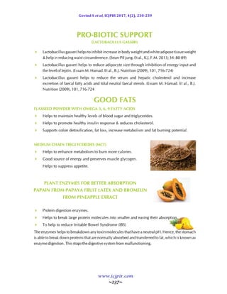 Nutrease powder; a natural plant based nutritional shake with co ...