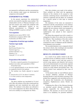 Anti microbial activity of aqueous and ethanolic extracts of roots and ...