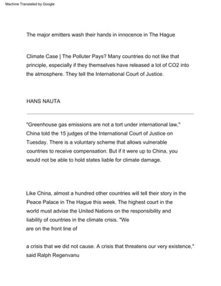 ICJ The Hague Dutch Newspaper Trouw Reports | PDF