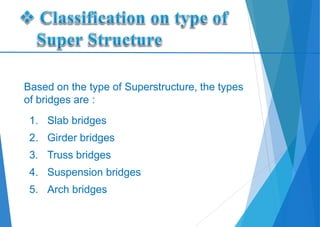 Classification of Bridge | PPTX