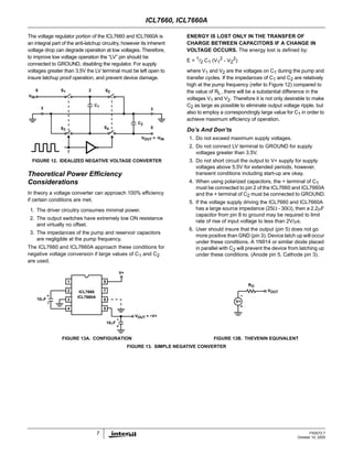 ICL7660 Monolithic CMOS Voltage Converters | PDF