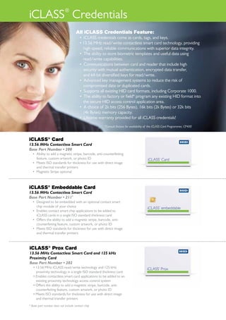 Iclass broch en | PDF