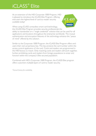 Iclass broch en | PDF