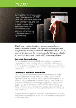 Iclass broch en | PDF