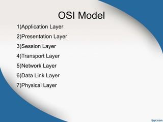 Operating Systems Network, Communication, OSI | PPT
