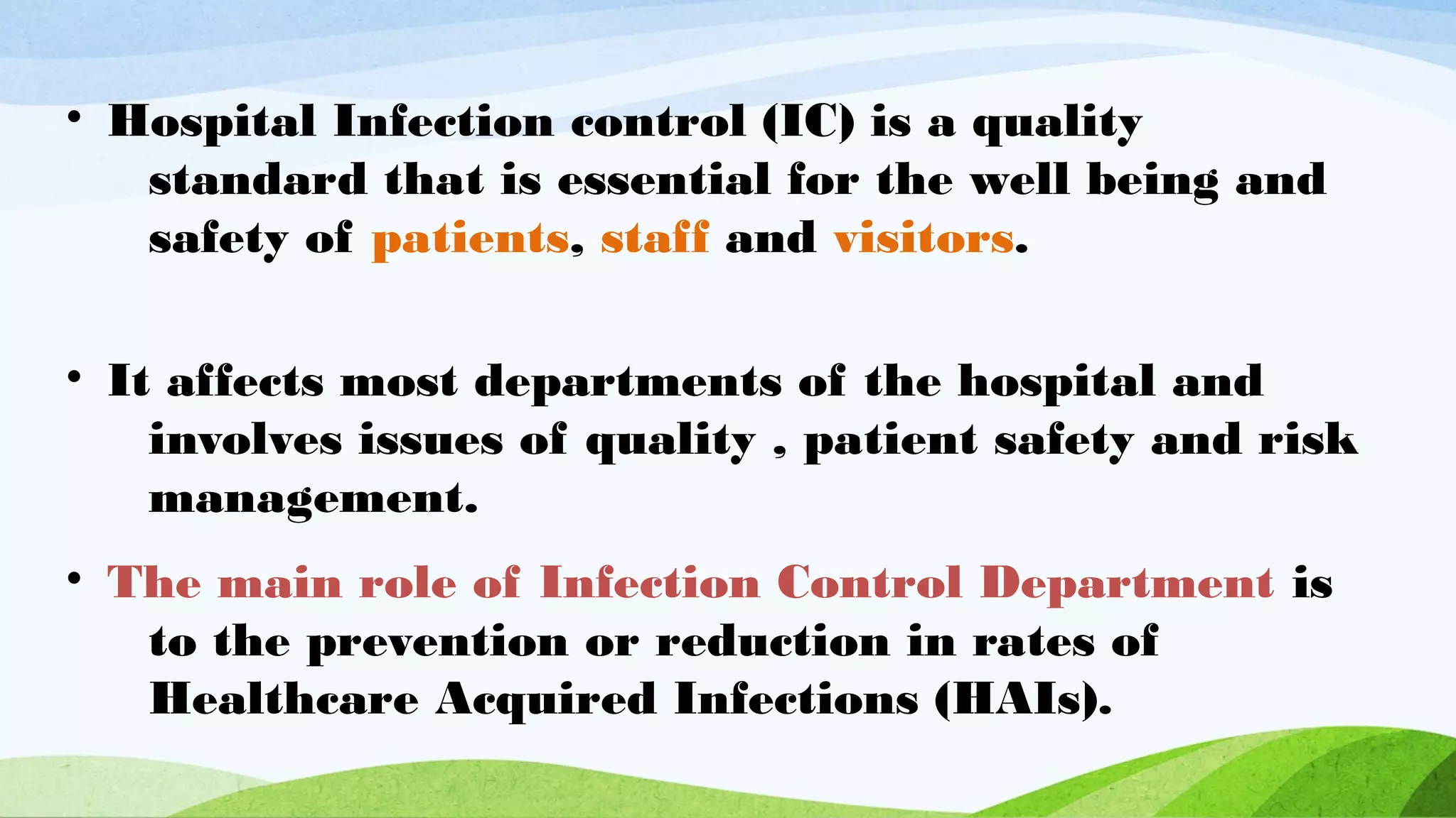 Ic lecture for general hospital orientation program updated | ODP