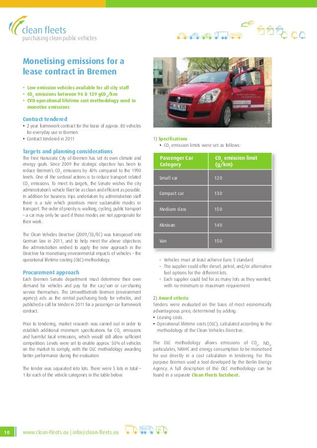 Clean Fleets - case studies