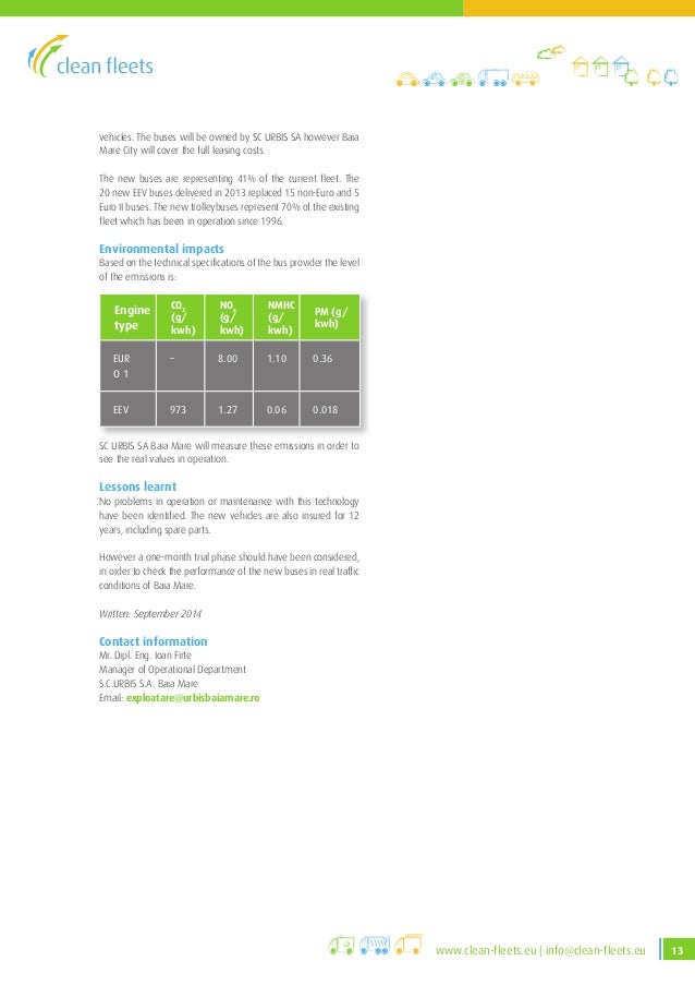 Clean Fleets - case studies