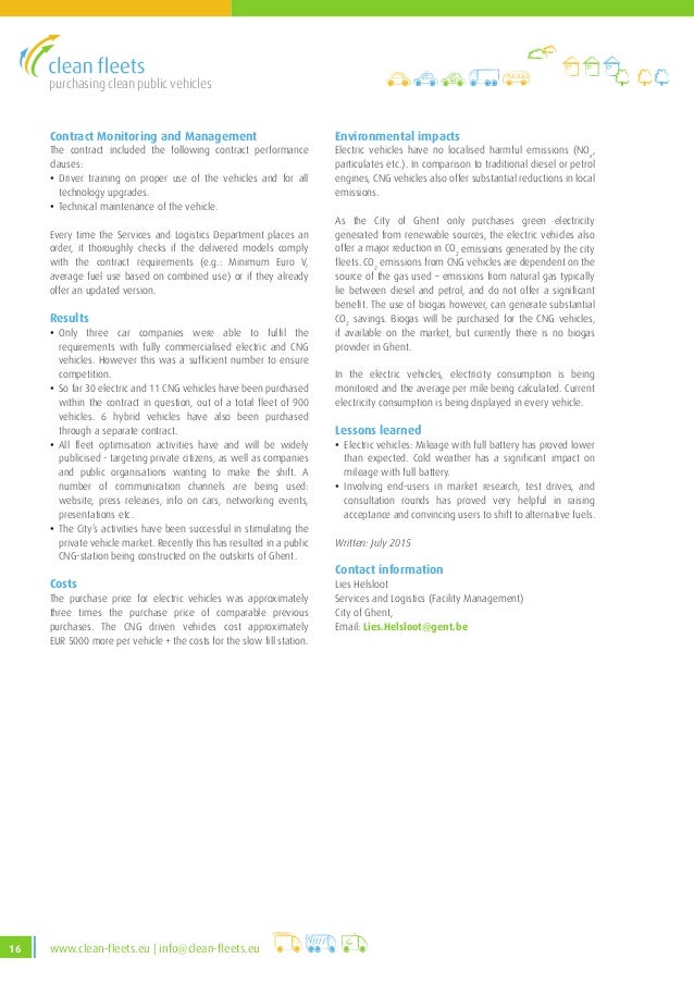 Clean Fleets - case studies