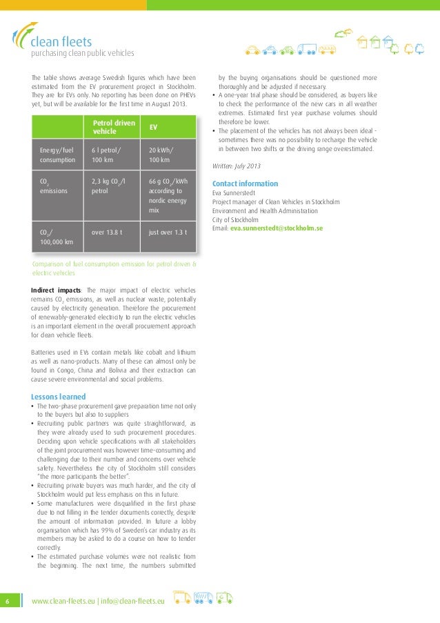 Clean Fleets - case studies
