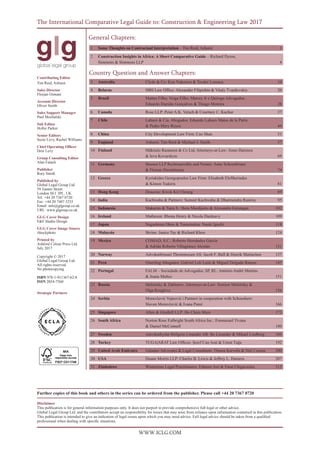 ICLG Guide to Construction & Engineering Law, Ireland 2017 | PDF