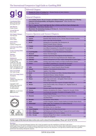 ICLG Guide to Gambling 2018, Ireland | PDF