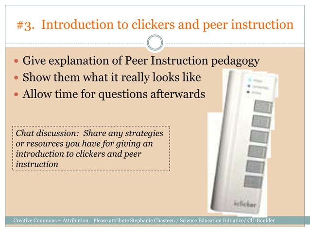 Teaching faculty about effective clicker use | PPT