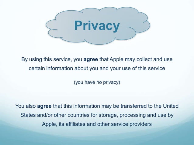 iCloud Terms of Service | PPT