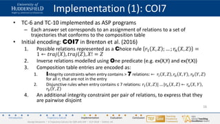 A Trajectory Calculus for Qualitative Spatial Reasoning Using Answer Set Programming | PPT