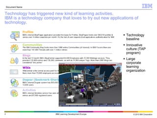 Showcase of social learning and immersive learning at IBM | PPT