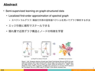 Semi-Supervised Classification with Graph Convolutional Networks @ICLR2017読み会 | PDF | Computing ...