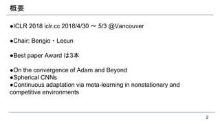ICLR 2018 Best papers 3本を紹介 | PPT