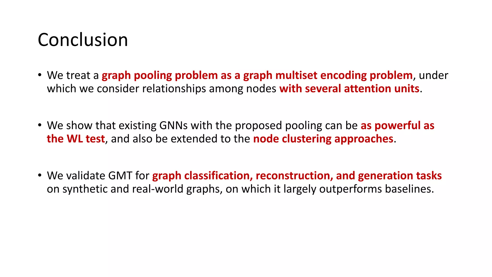 Accurate Learning of Graph Representations with Graph Multiset Pooling ...