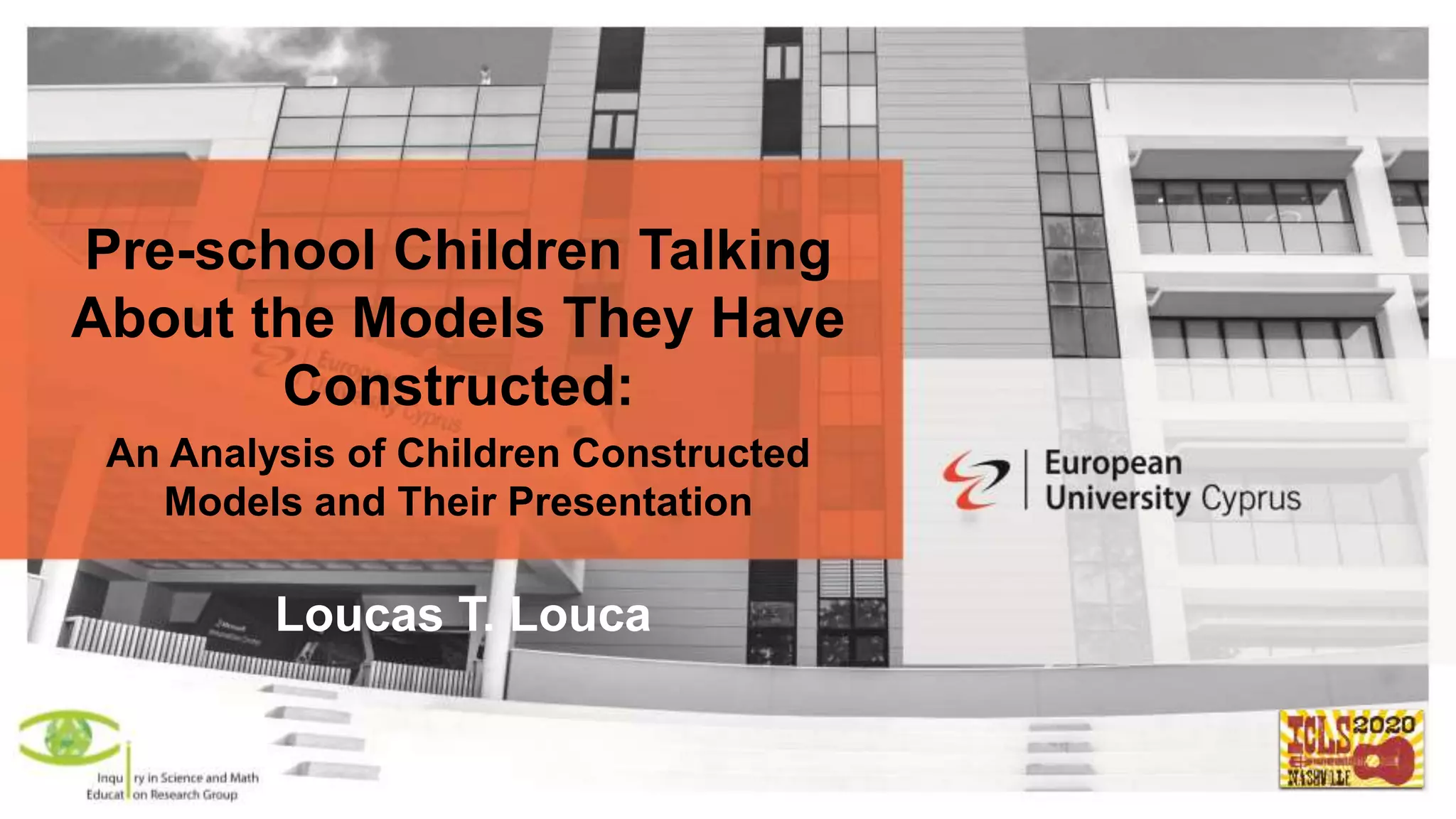 Pre-school children talking about the models they have constructed ...