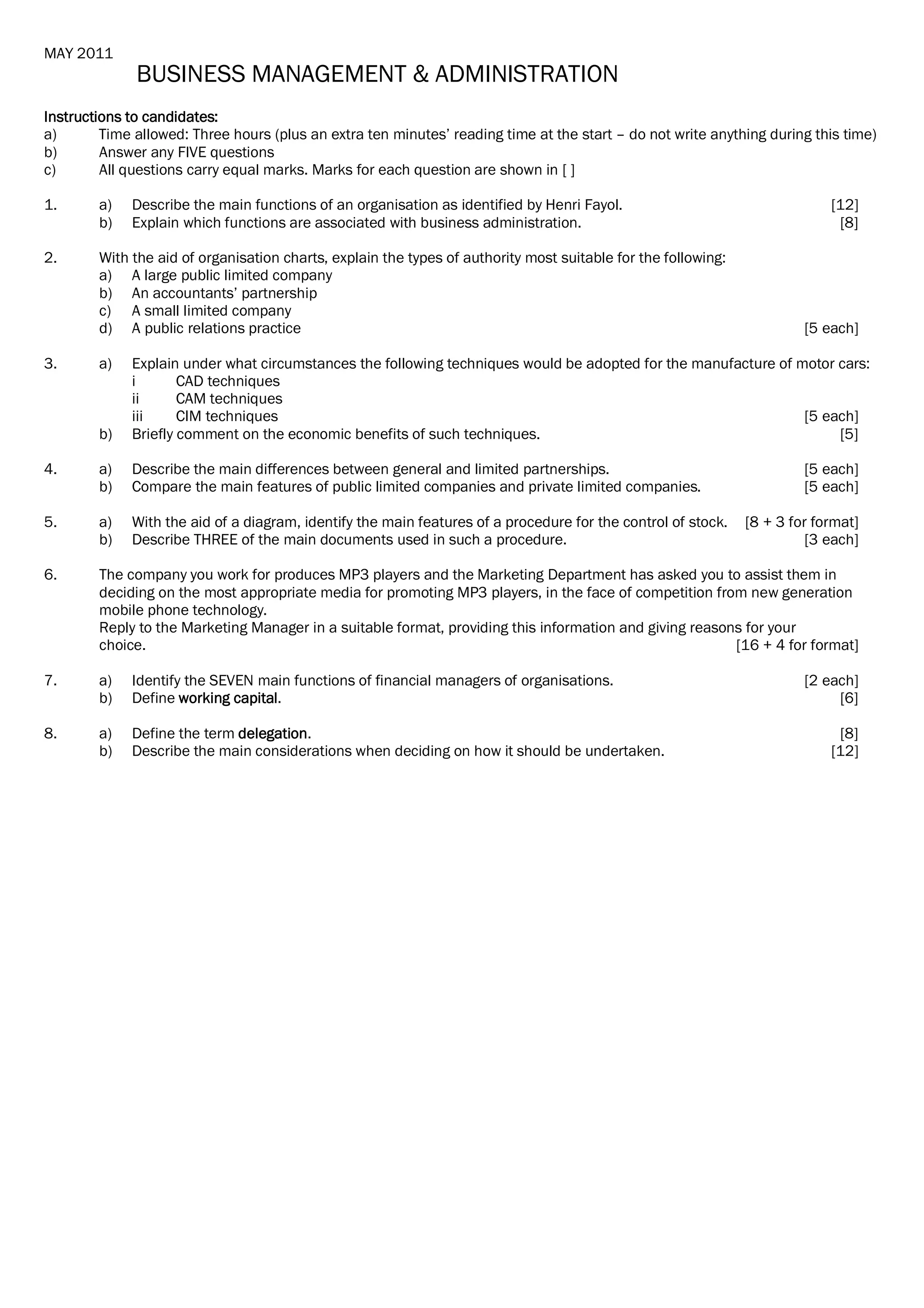 Icm business-management | PDF