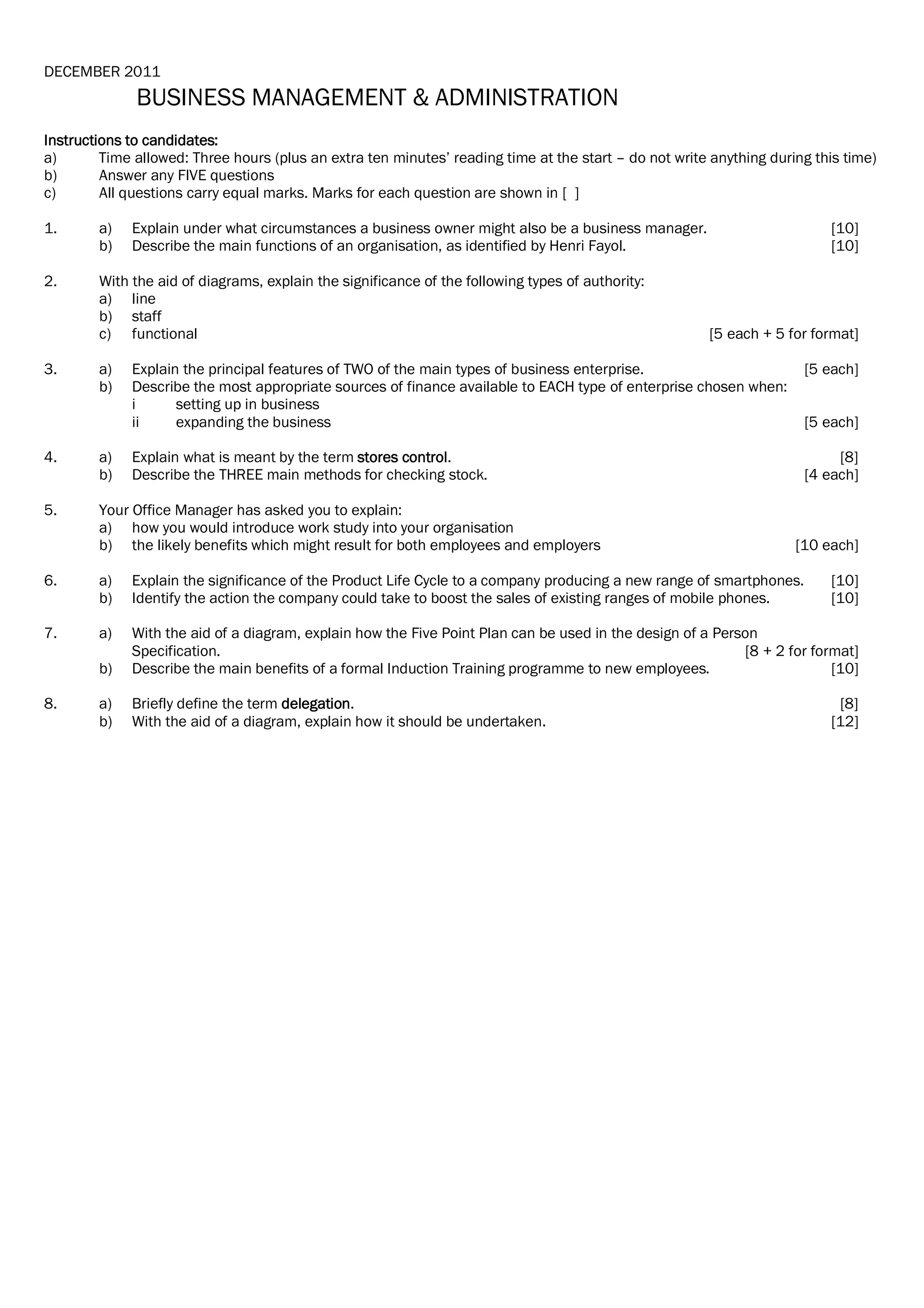 Icm business-management | PDF