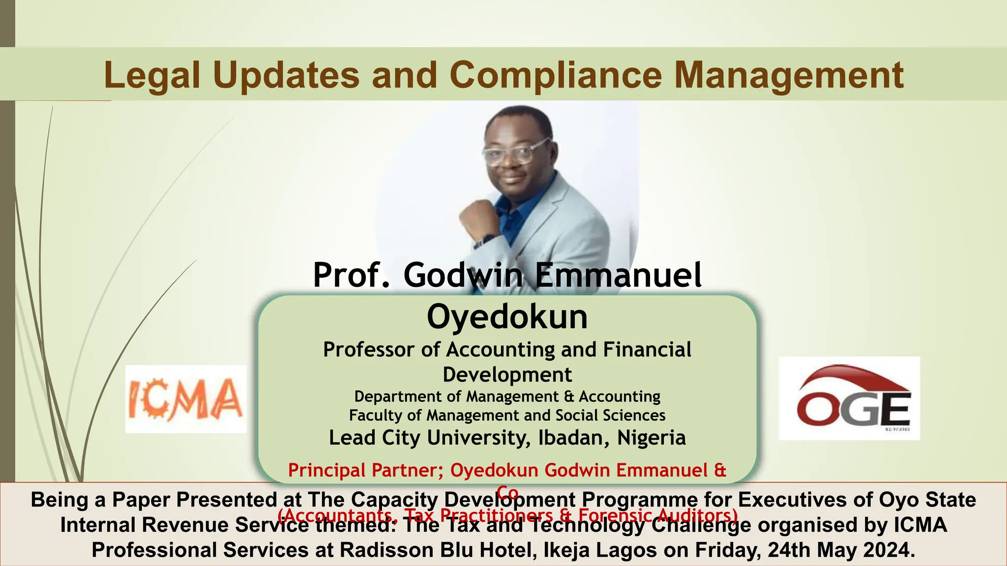 Legal Updates and Compliance Management ICMA | PPT