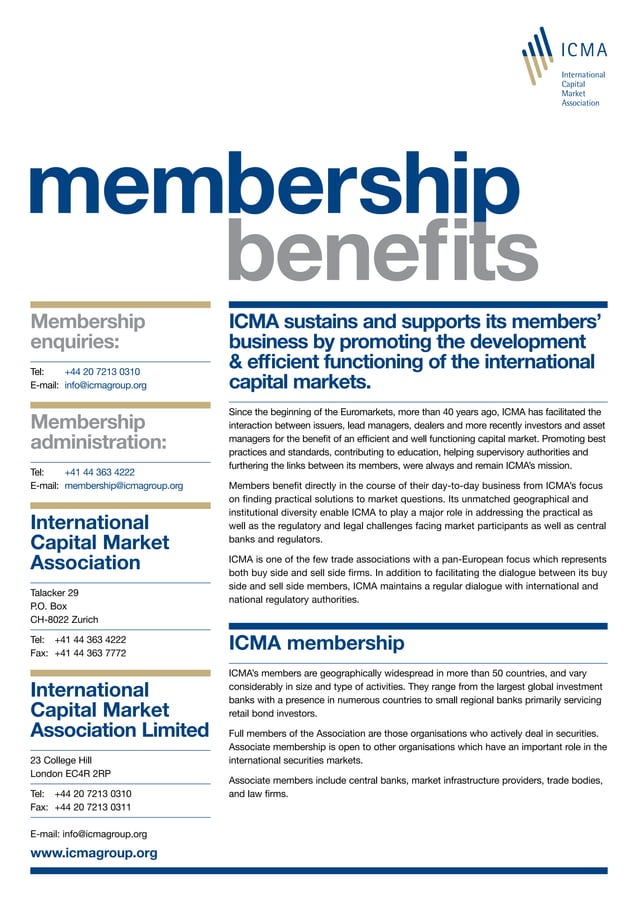 ICMA Membership Benefits | PDF