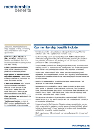 ICMA Membership Benefits | PDF