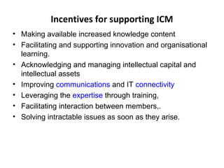 ICM and KSS in IWM as evidence-based DSS to inform Policy and ...