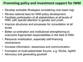 ICM and KSS in IWM as evidence-based DSS to inform Policy and ...