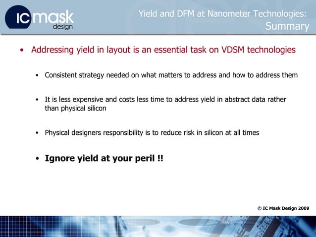 IC Mask Design Nmi Presentation 2009 | PPT