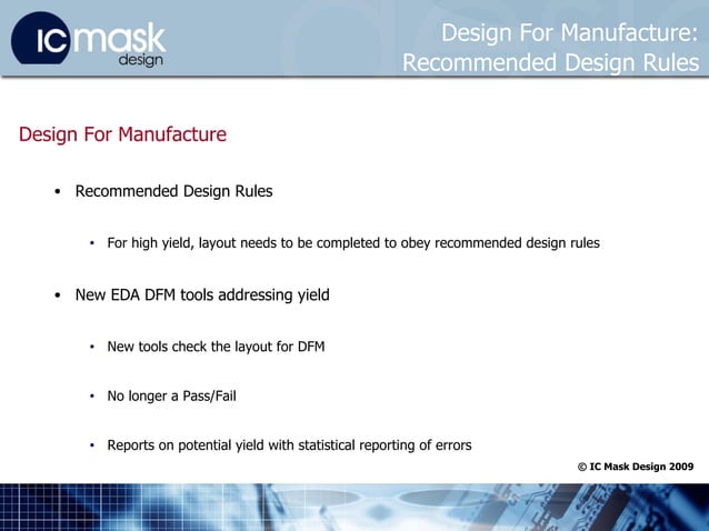 IC Mask Design Nmi Presentation 2009 | PPT