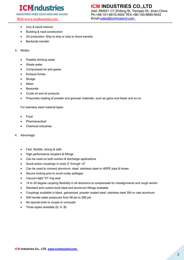 Bauer coupling information ---ICM INDUSTRIES | PDF | Science