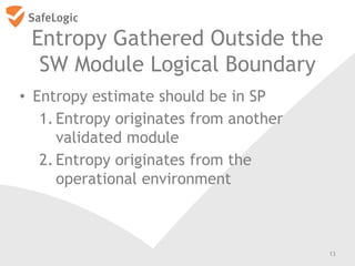 Solving 800-90 Entropy Requirements in Software | PPTX