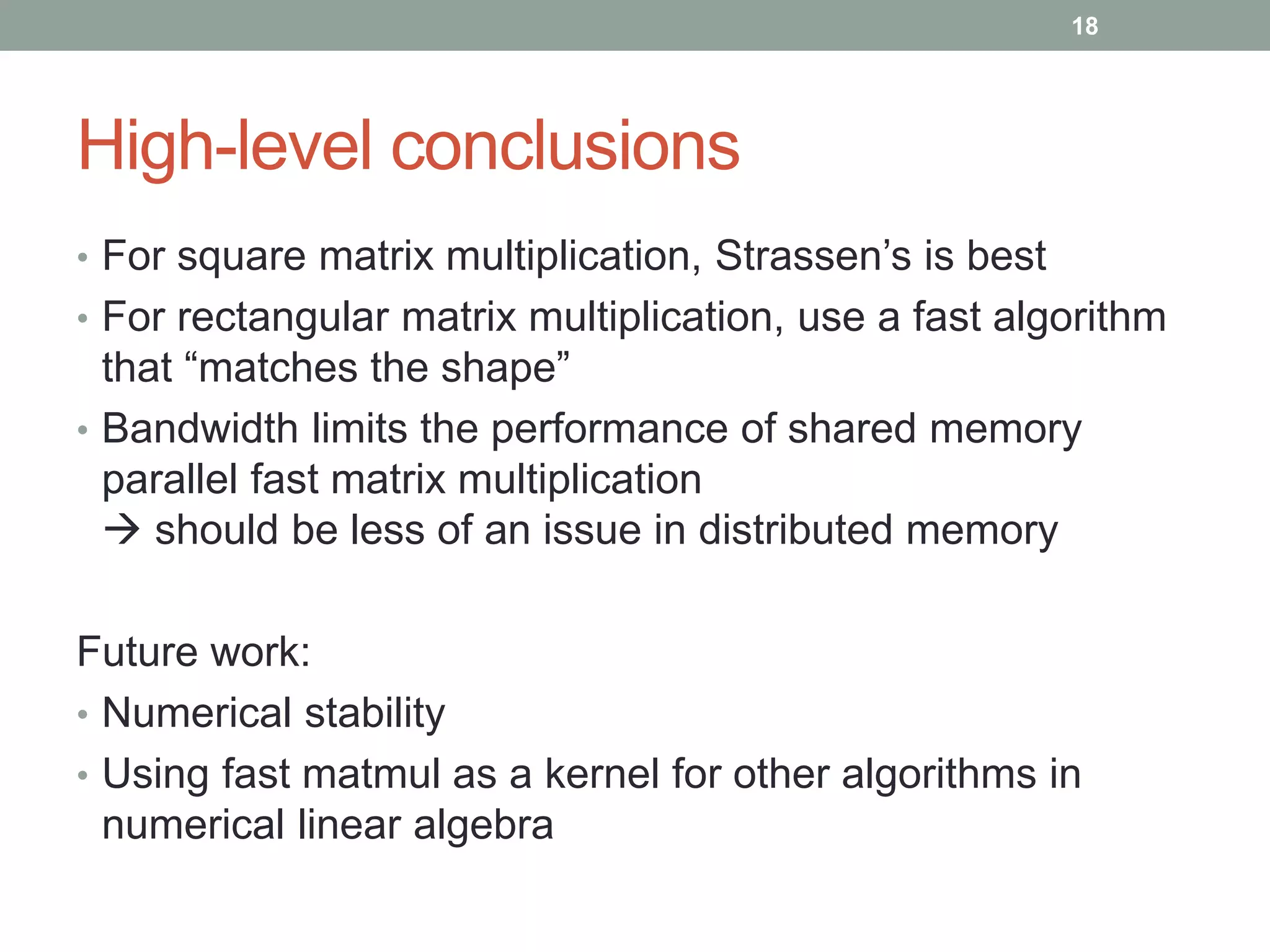 A framework for practical fast matrix multiplication | PPTX