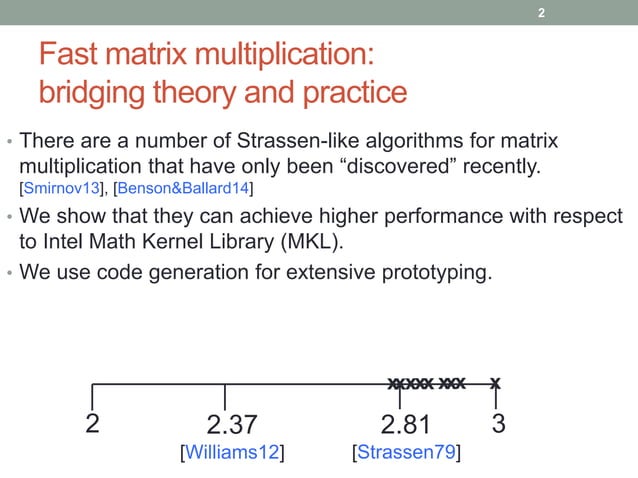 A framework for practical fast matrix multiplication | PPTX